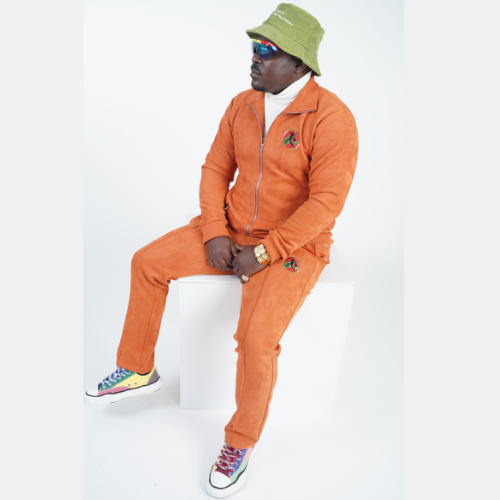 Logo Tracksuit- Orange – Awkward Ovaduit Clothing